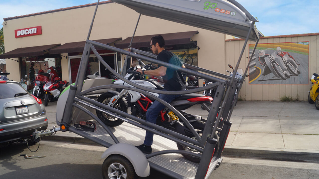 GO & GO Easy Ultralight Motorcycle Trailers | SylvanSport